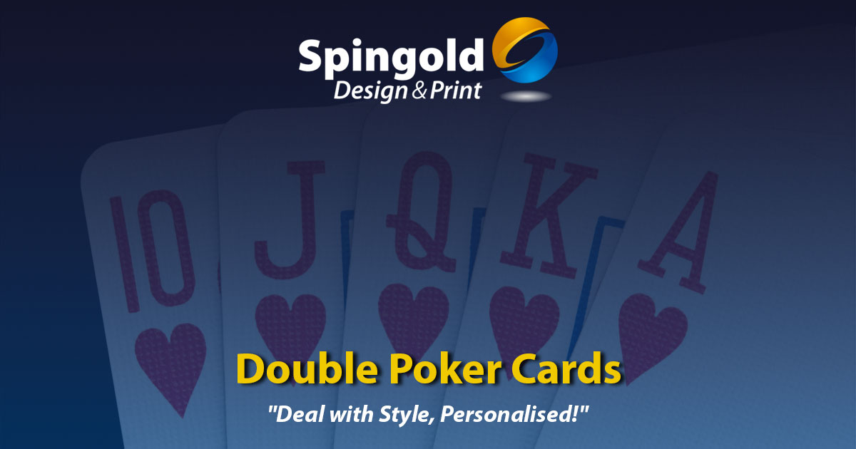 Boldly Personalised: Double Poker Cards for High-Stakes Play